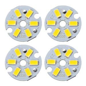 uxcell 300ma 3w led chip bulb surface mounted devices light beads warm white super bright high power or floodlight 4pcs