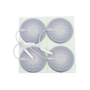 uni-patch s series white tricot electrodes, 2" round, 4 pack