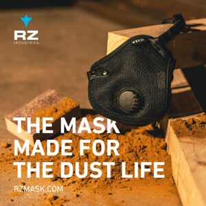 RZ Mask M2 Economy Pack, Extra Large, Black for Woodworking, Home Improvement, and DIY…