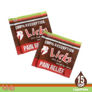 Licks Pill Free Dog Pain Relief - Inflammation Supplement - Pain Relief Supplement for Dogs - Dog Health Supplies - Gel Packets - 30 Use