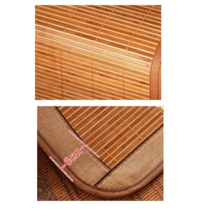 Summer Sleeping mat, 3-Piece Bamboo mat King mat Double-Sided Folding Air Conditioning mat Queen-A 150x195cm(59x77inch)