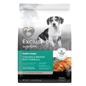 Exclusive | Signature Puppy Chicken & Brown Rice Comfort Care | Dog (Puppy) Food (5 Pound (5 lb.) Bag)