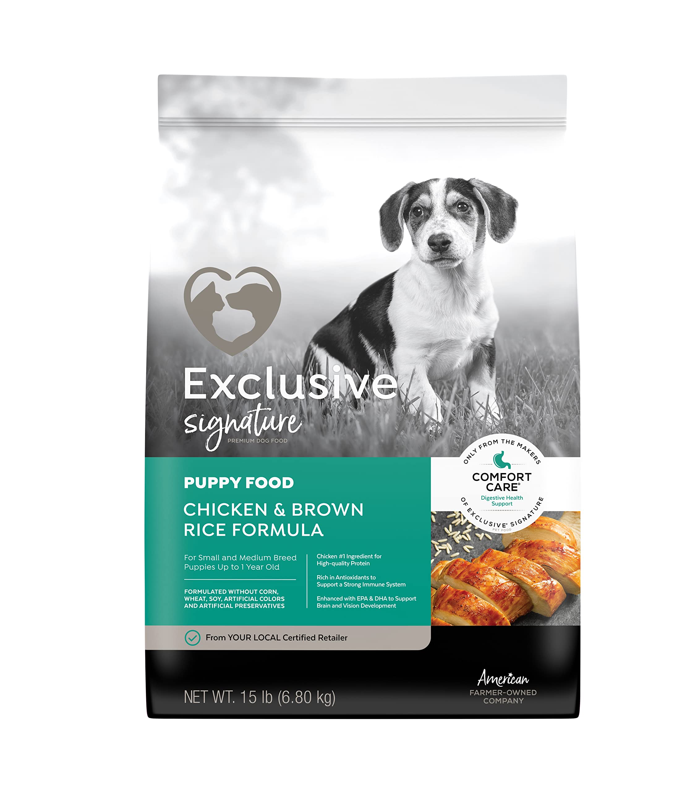 Exclusive | Signature Puppy Chicken & Brown Rice Comfort Care | Dog (Puppy) Food (5 Pound (5 lb.) Bag)