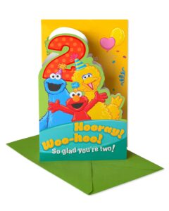 american greetings 2nd birthday card (sesame street)