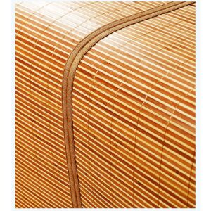 Summer Sleeping mat, 3-Piece Bamboo mat King mat Double-Sided Folding Air Conditioning mat Queen-A 150x195cm(59x77inch)