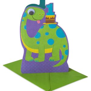 American Greetings 1st Birthday Card for Boy (Dinosaur)