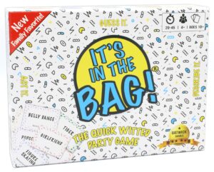 it’s in the bag - ultimate family game for game night, 3 rounds of wild easy fun! best board and party games for adults, groups, and kids