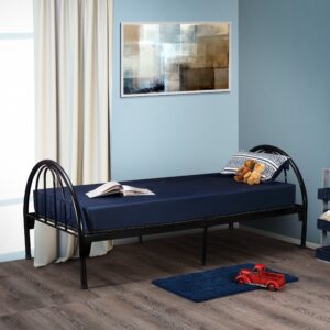 fortnight bedding 6 inch foam mattress with blue nylon cover made in usa (36x74x6)