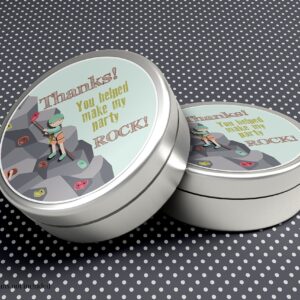 Rock Climbing Birthday Party Thank You Sticker Labels, 40 2" Party Circle Stickers by AmandaCreation, Great for Party Favors, Envelope Seals & Goodie Bags