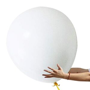 36 inch white balloon,pack-6 giant balloons for party/birthdays/wedding/festivals christmas and event decorations