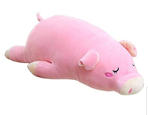 PASSIONFRUIT Stuffed Plush Pig/Piggy Pet -Toy Pink 17.6" Doll Baby Pillow Stuffed Animal | Super Soft, Huggable Toy for Toddler, Boys, Girls | Snuggle, Cuddle Pillow Stuffed with PP Cotton