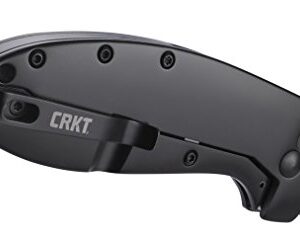 CRKT Gungho EDC Folding Pocket Knife: Everyday Carry, Black Tanto Blade, Assisted Open, G10 Handle, Reversible Pocket Clip 7740