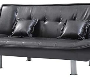 Glory Furniture Futon Sofa Bed, Black