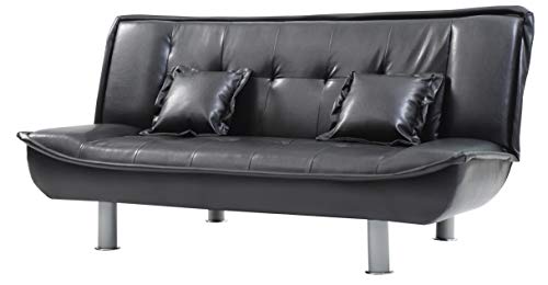 Glory Furniture Futon Sofa Bed, Black