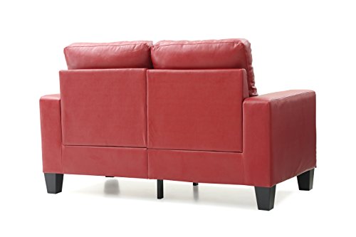 Glory Furniture Newbury Modular Loveseat Red