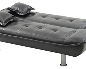 Glory Furniture Futon Sofa Bed, Black