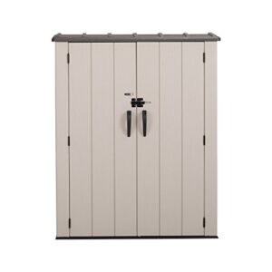 Lifetime 60280 Vertical Storage Shed, Desert Sand