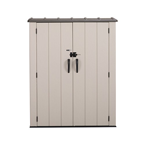 Lifetime 60280 Vertical Storage Shed, Desert Sand