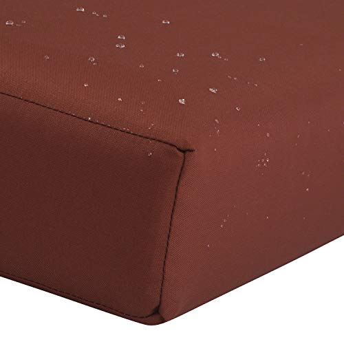 Classic Accessories Ravenna Water-Resistant 42 x 18 x 3 Inch Outdoor Bench/Settee Cushion, Patio Furniture Swing Cushion, Spice, Patio Loveseat Cushion