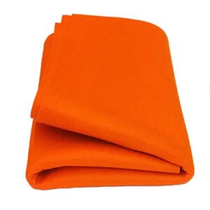 100% merino wool craft felt - orange (18" x18" piece)