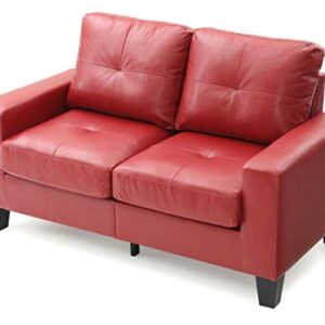 Glory Furniture Newbury Modular Loveseat Red