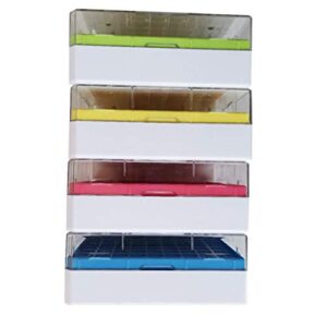 polycarbonate cryobox vial rack，9 x 9 array, 81 place (blue/green/red/yellow(pack of 4))