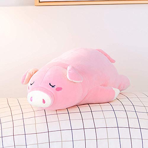 PASSIONFRUIT Stuffed Plush Pig/Piggy Pet -Toy Pink 17.6" Doll Baby Pillow Stuffed Animal | Super Soft, Huggable Toy for Toddler, Boys, Girls | Snuggle, Cuddle Pillow Stuffed with PP Cotton