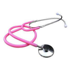 mortime dual head stethoscope, real working stethoscope for kids cosplay, educational equipment, pink (1 pc)