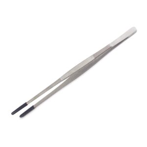 tweezers rubber pvc coated tips 12" stainless forceps steam ultrasonic cleaning by g.s online store