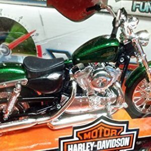 Maisto Harley-finished product model part number 32335 1/12 scale Harley Davidson 2013 XL1200V Seventy Two (Green)