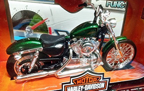 Maisto Harley-finished product model part number 32335 1/12 scale Harley Davidson 2013 XL1200V Seventy Two (Green)