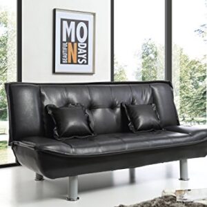 Glory Furniture Futon Sofa Bed, Black