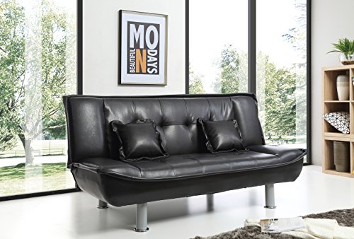 Glory Furniture Futon Sofa Bed, Black