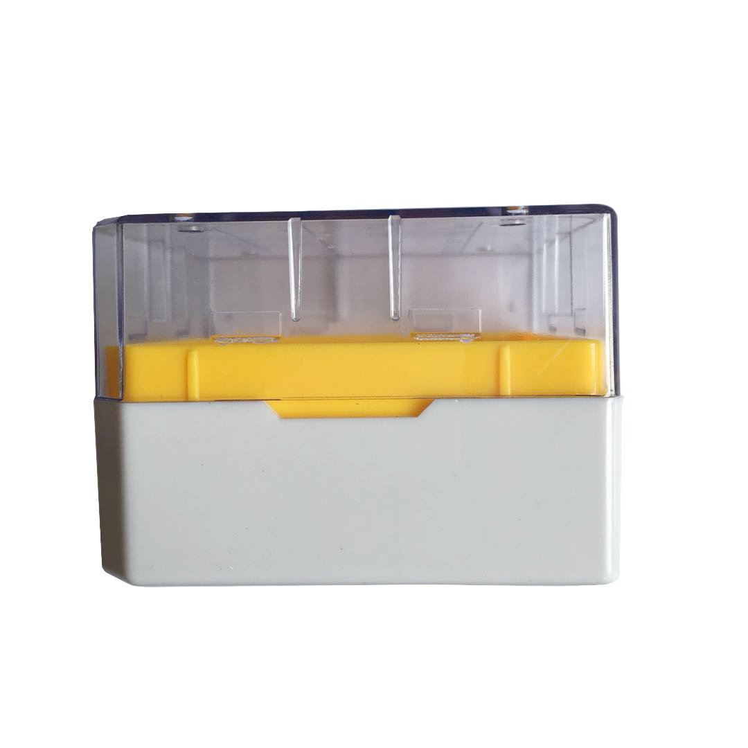 5 PCS Polycarbonate CryoBox Vial Rack, Freezer Storage, 5 x 5 Array, 25 Place Fit for 2ml Cryostorage Freezing Box (Yellow)