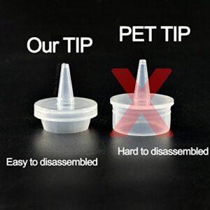 FURUIPENG 120mL LDPE Unicorn Plastic Thin Tip Dropper Bottles 4oz Free Mini Funnel (12 Pack)