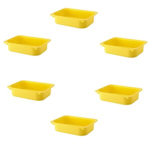 ikea trofast storage box (6 set, 16 ½x11 ¾x4", yellow)