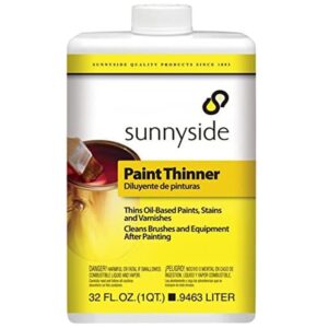 sunnyside paint thinner, cleaner and degreaser, quart, 70132