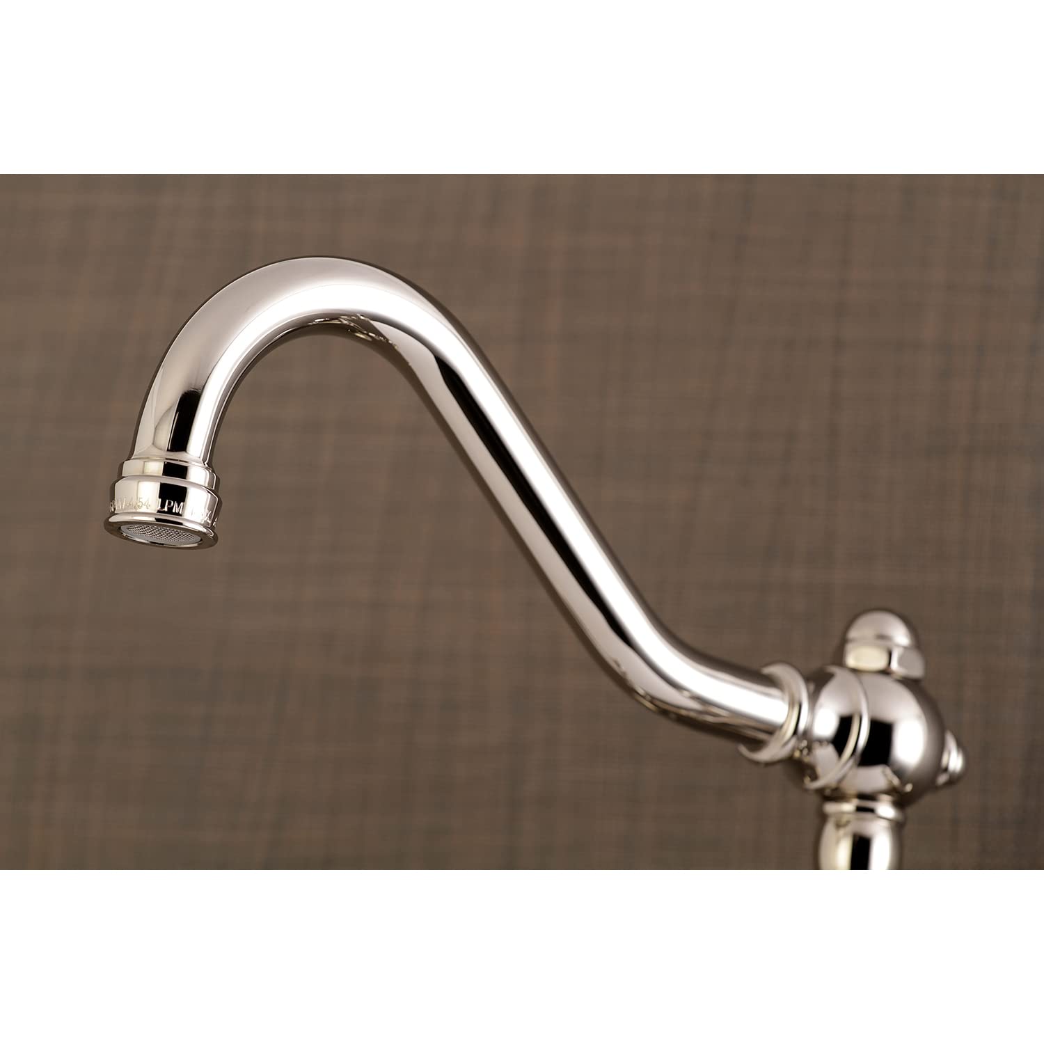 Kingston Brass KS3226AX Vintage Kitchen Faucet, 8-1/2 Inch in Spout Reach, Polished Nickel