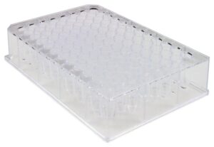 caplugs evergreen 222-8636-010 sterile 96-well deep-well plates. polystyrene, natural, bag pack (pack of 20)