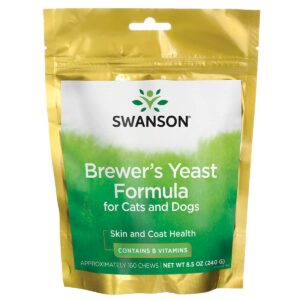 swanson brewer's yeast formula for cats and dogs 160 chews