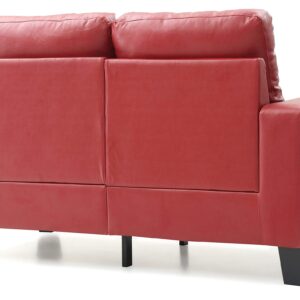 Glory Furniture Newbury Modular Loveseat Red