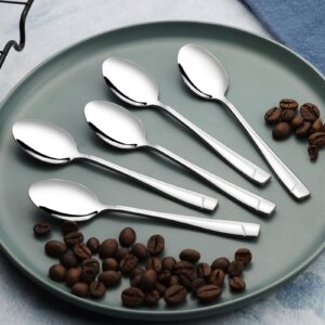 Anbers Stainless Steel Demitasse Espresso Spoons, 5-Inch, 16 Pieces