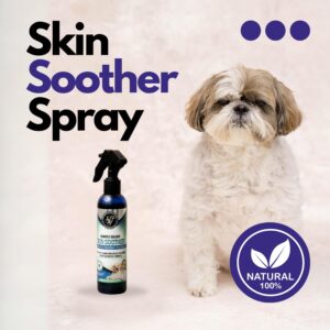 Simply Silver Skin Soother Spray for Dogs Sensitive Skin - All Natural with Colloidal Silver and Yarrow, Relieves Burning and Itching, Non-Toxic, Alcohol and Chemical Free