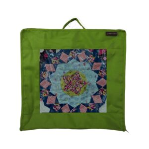 Yazzii Quilt Block Showcase Bag - Portable Storage Bag Organizer - Multipurpose Storage Organizer for Sewing Projects, Fabric Pieces, Quilt Blocks, Appliques, Stitcheries & More.-Green