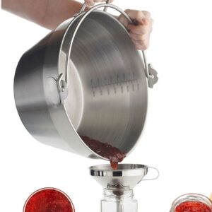 Jam Making Maslin Pan Stainless Steel Preserve Pot & Handle Bucket,Camping Pan (9L-9QT)