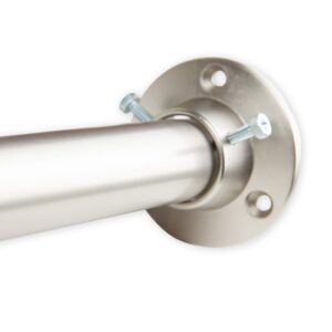 rod desyne c-1943-dp100-285 1" adjustable closet rod with socket set, 28-48", satin nickel