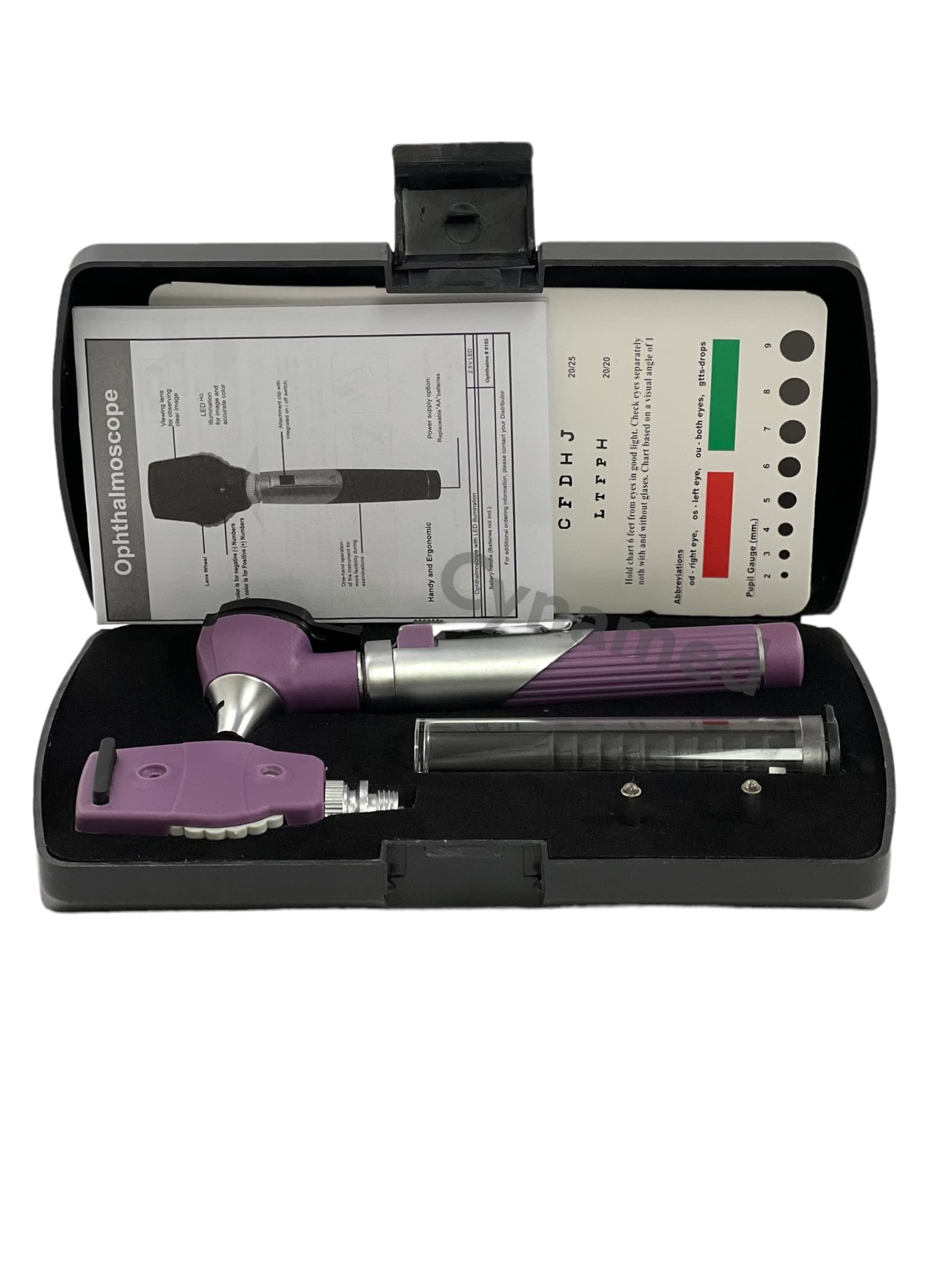 Student Home Use Ent Otoscope Kit Set Led Otoscope 3.5v Plus Extra Bulb Plus Specula Black Otoscope Set Cynamed