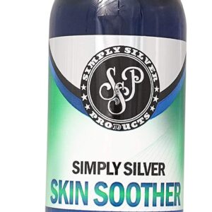 Simply Silver Skin Soother Spray for Dogs Sensitive Skin - All Natural with Colloidal Silver and Yarrow, Relieves Burning and Itching, Non-Toxic, Alcohol and Chemical Free