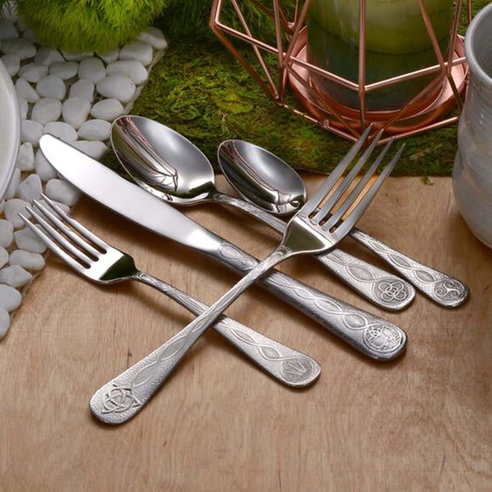 Liberty Tabletop Celtic 20pc Flatware Set Service for 4 Silverware MADE IN USA