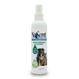 no scent crate kennel & floor probiotic cleaner spray for dog cat pet odor stains (8 fl oz / 237 ml)